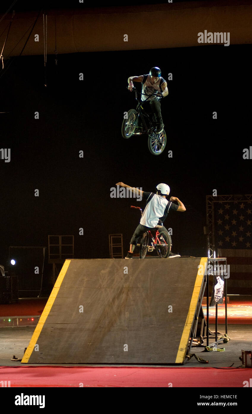 Performers from the George Carden Circus International perform a ...