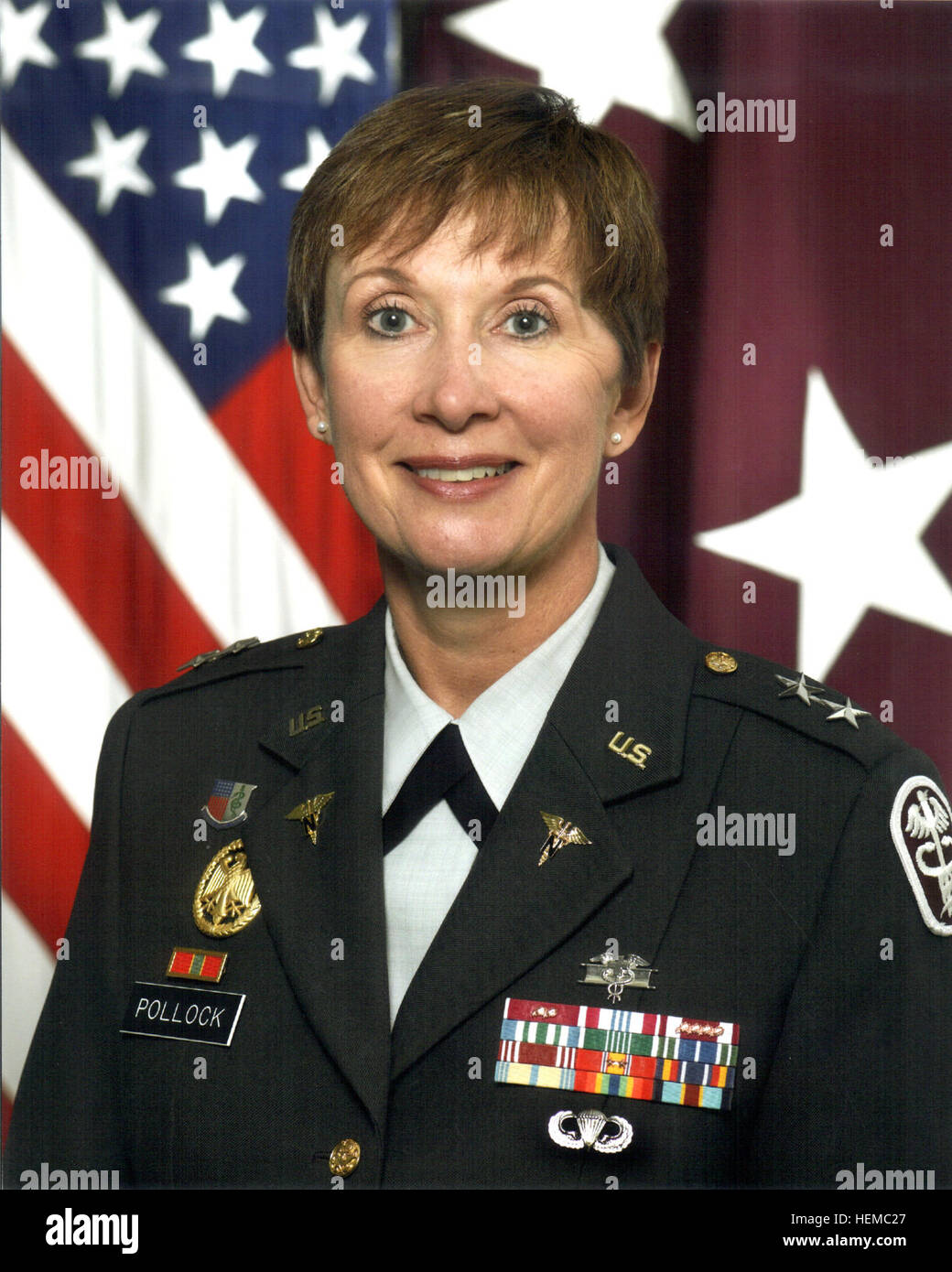 Gale Pollock, Major General, military photo portrait Stock Photo - Alamy
