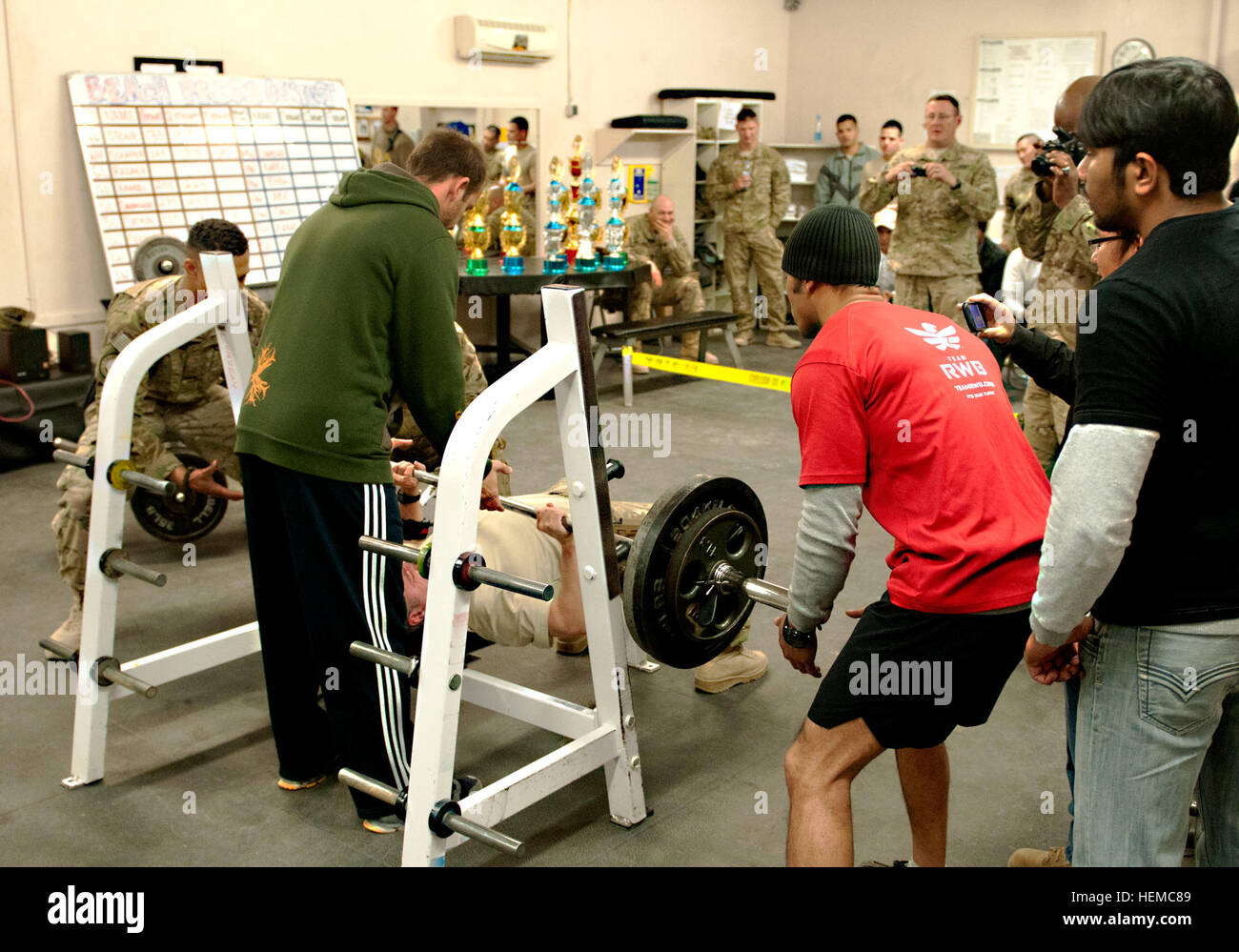 U.S. Army soldiers and civilians' station at Forward Operating Base ...