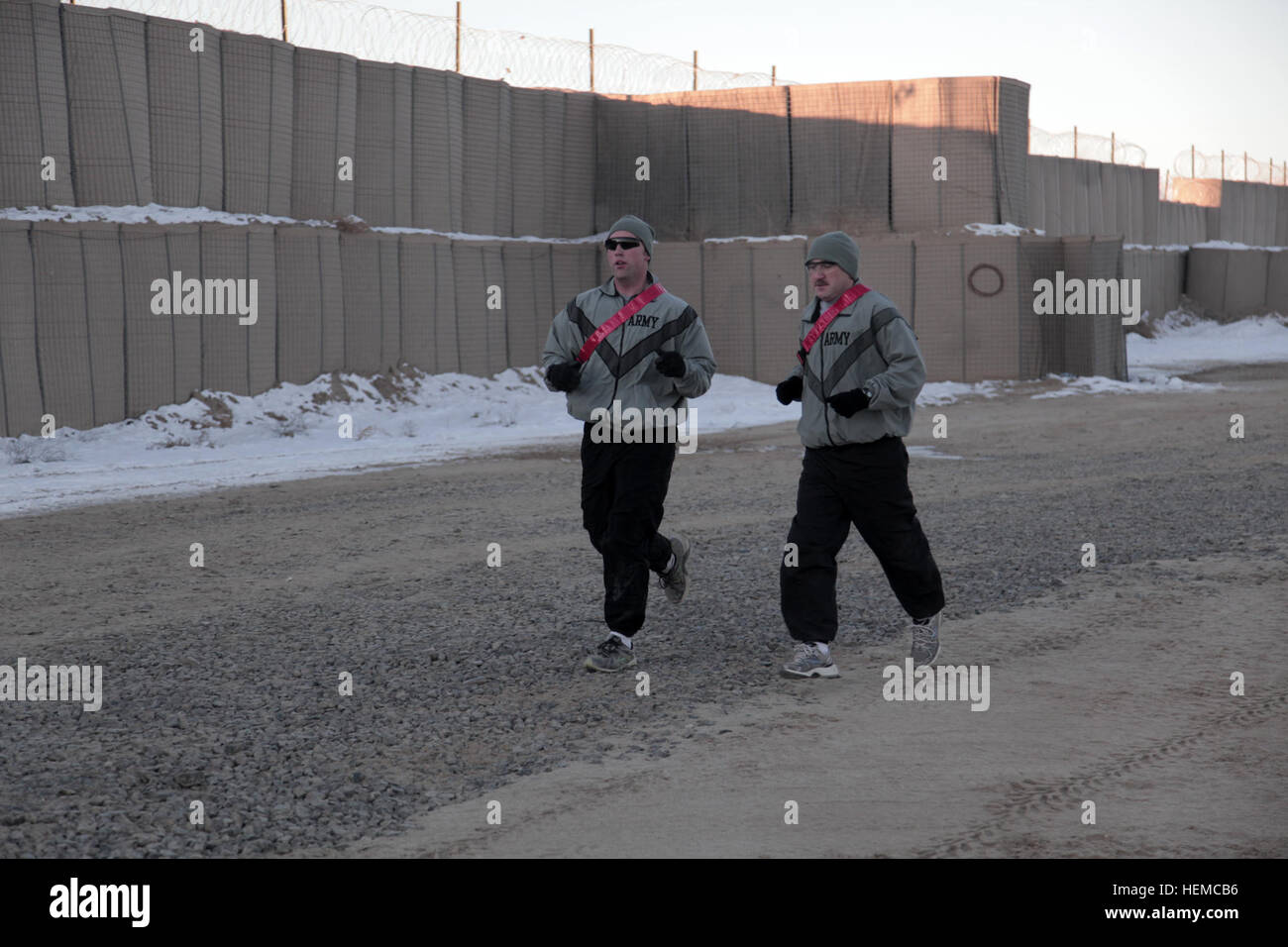 U.S. Army Soldiers run 13.2 miles on Forward Operating Base Ghazni ...