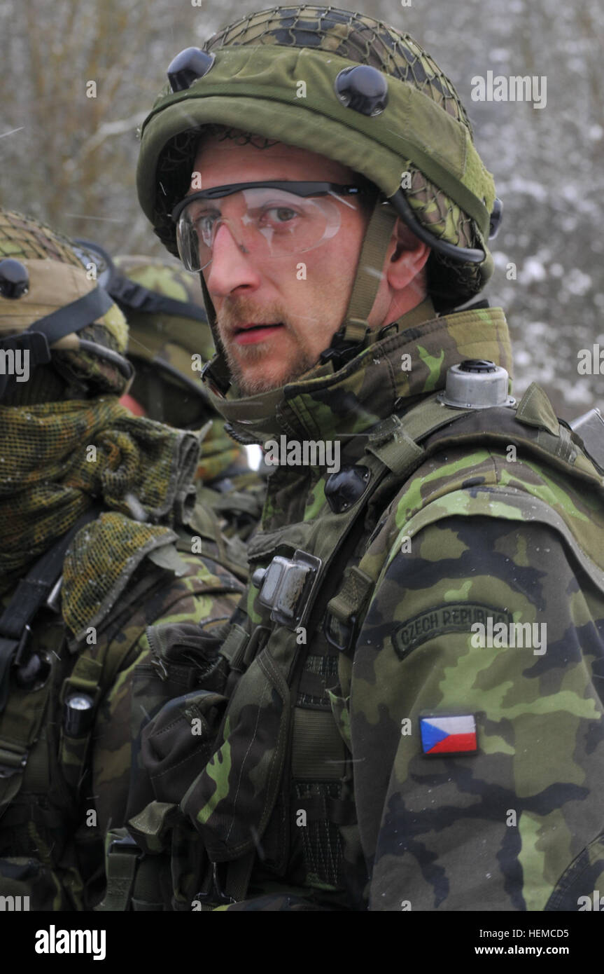 Czech soldier with police hi-res stock photography and images - Alamy