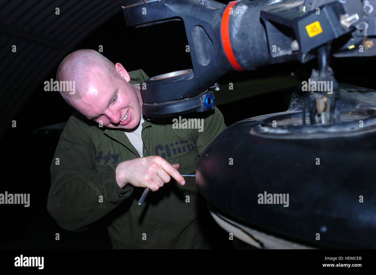 Grand Lake, La., native Spc. Trinity Cline, a CH-47 Chinook helicopter ...