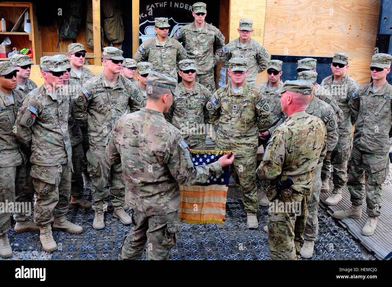 Col. Frank Tate, 25th Combat Aviation Brigade Commander, and 1st Sgt ...