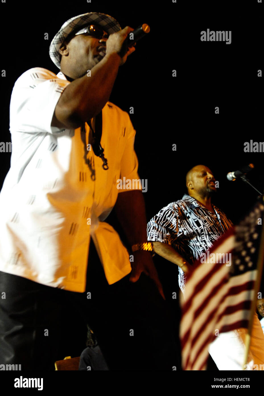 Bobby Harris, singer and saxophone player with the funk band “The Dazz ...