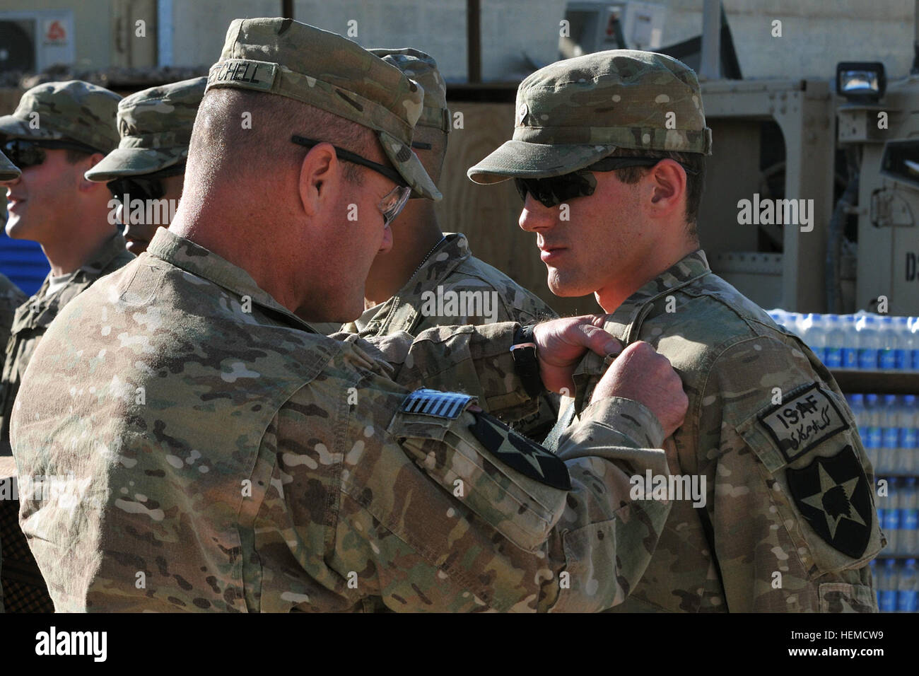 Spc. Nkelo Kurtz, a medic attached to Battery B, 2nd Battalion, 12th ...