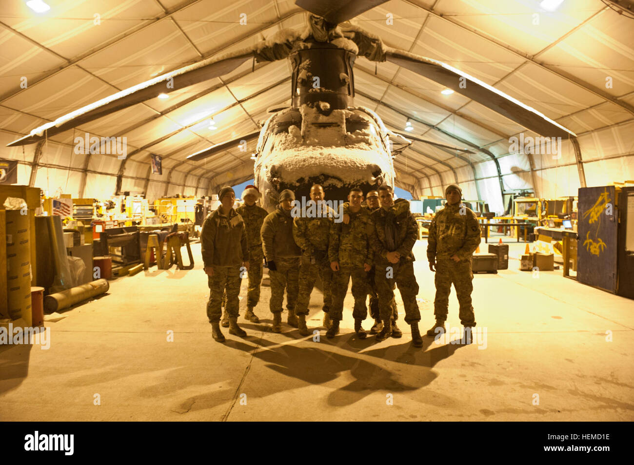 Crew chiefs on the night shift with 6th Battalion, 101st Combat ...