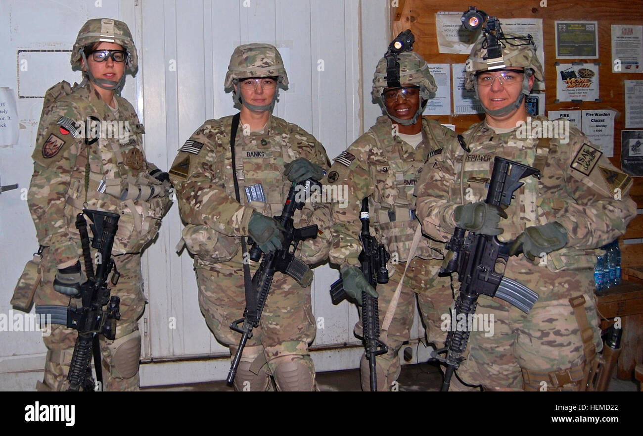 Female Engagement Team Commander, Capt. Kelly Hasselman, Sgt. 1st Class ...