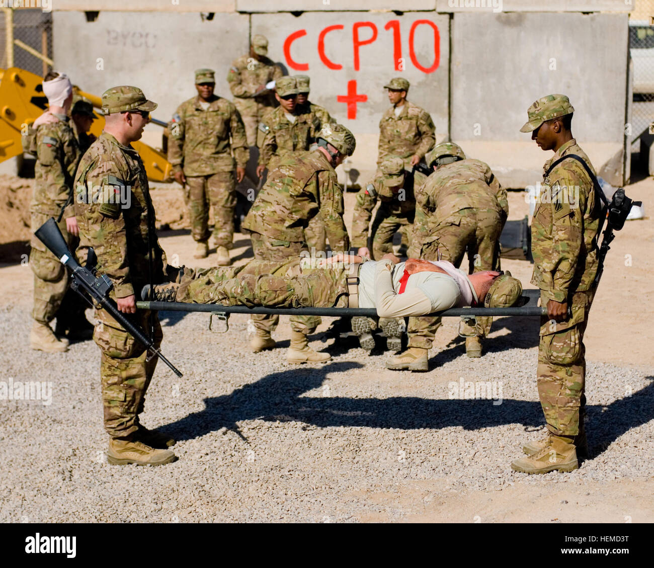 Soldiers from Headquarters and Headquarters Company, Task Force Falcon ...