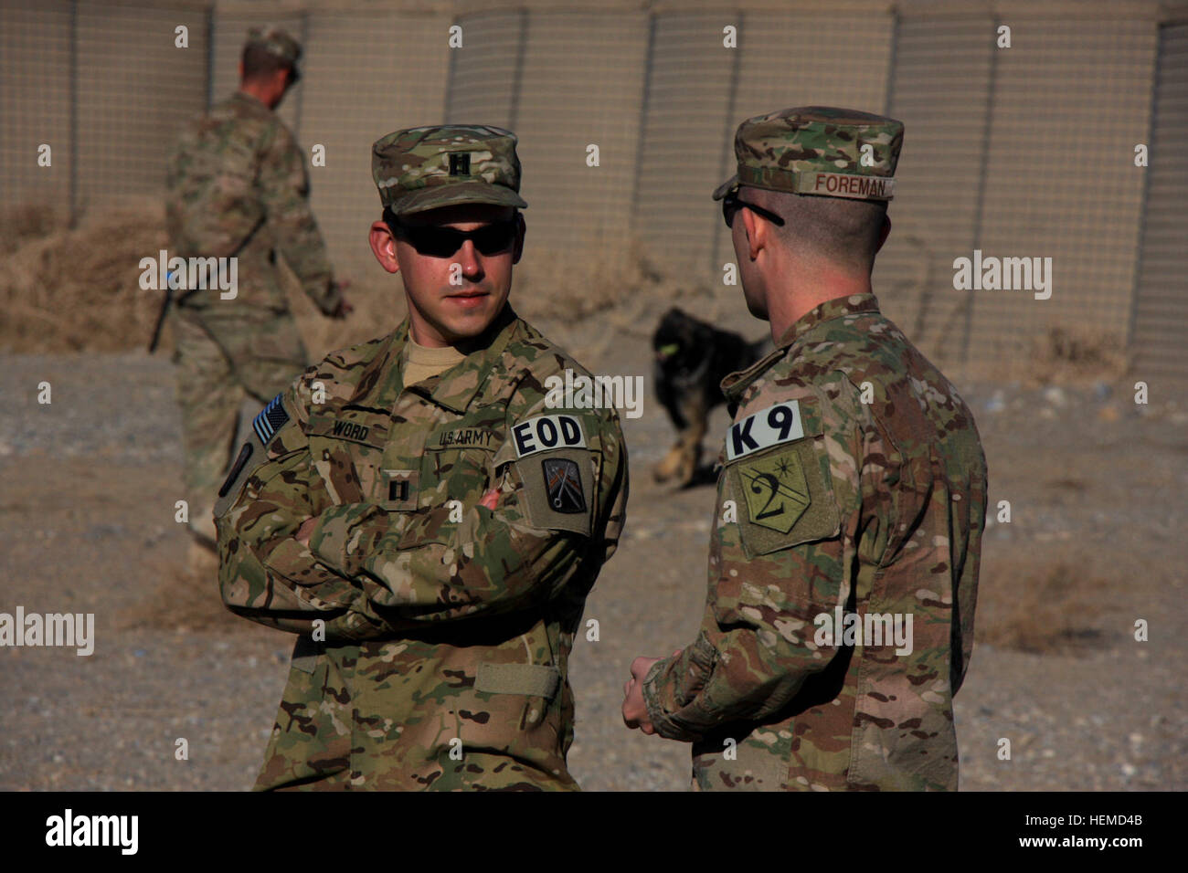 Explosive Ordnance Disposal and Forward Operating Base Shank canine ...