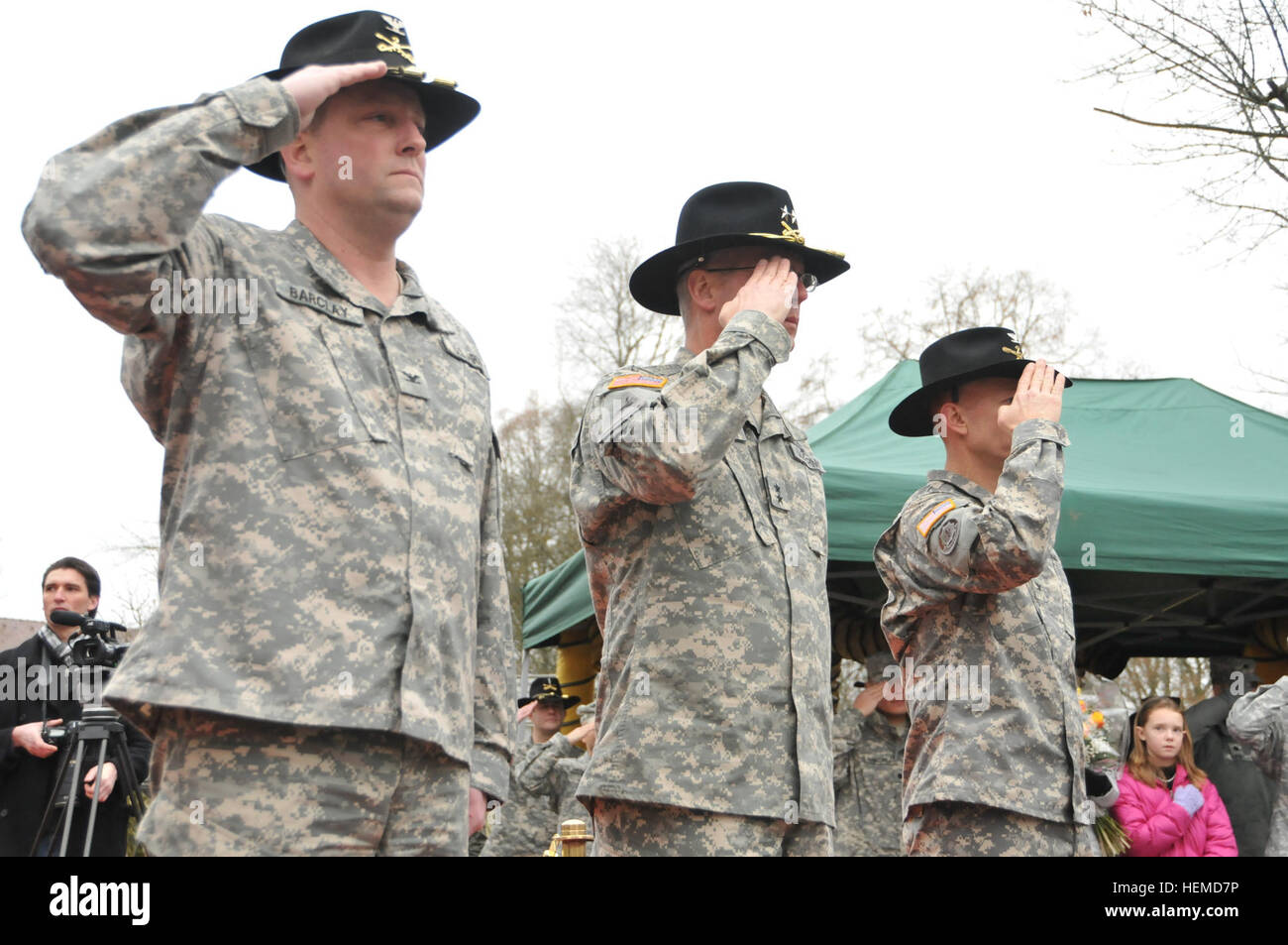 From left to right, Col. Keith A. Barclay, outgoing commander of 2nd ...