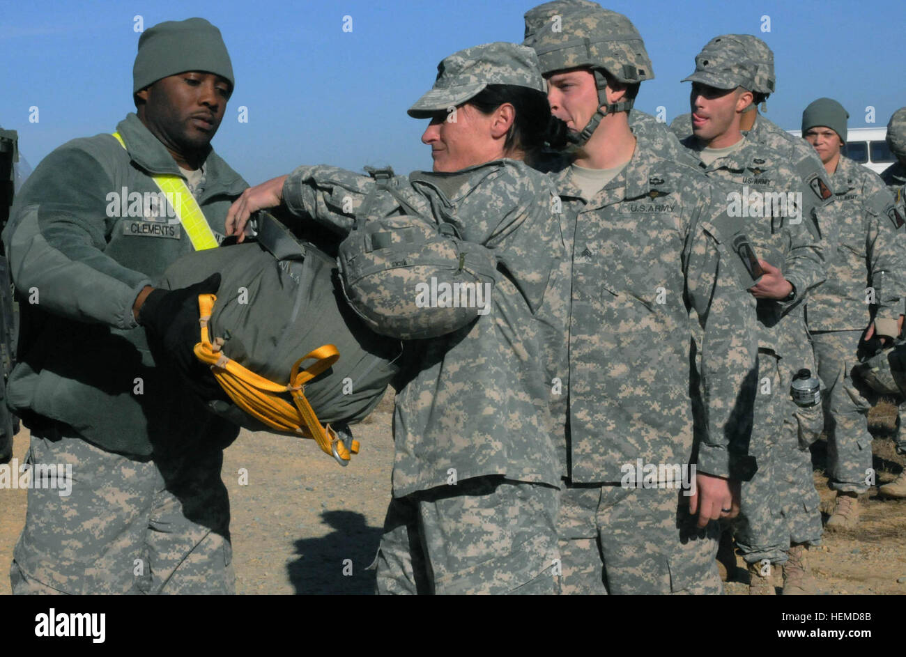 Spc. Jamie Clements, a water treatment specialist with 127th ...