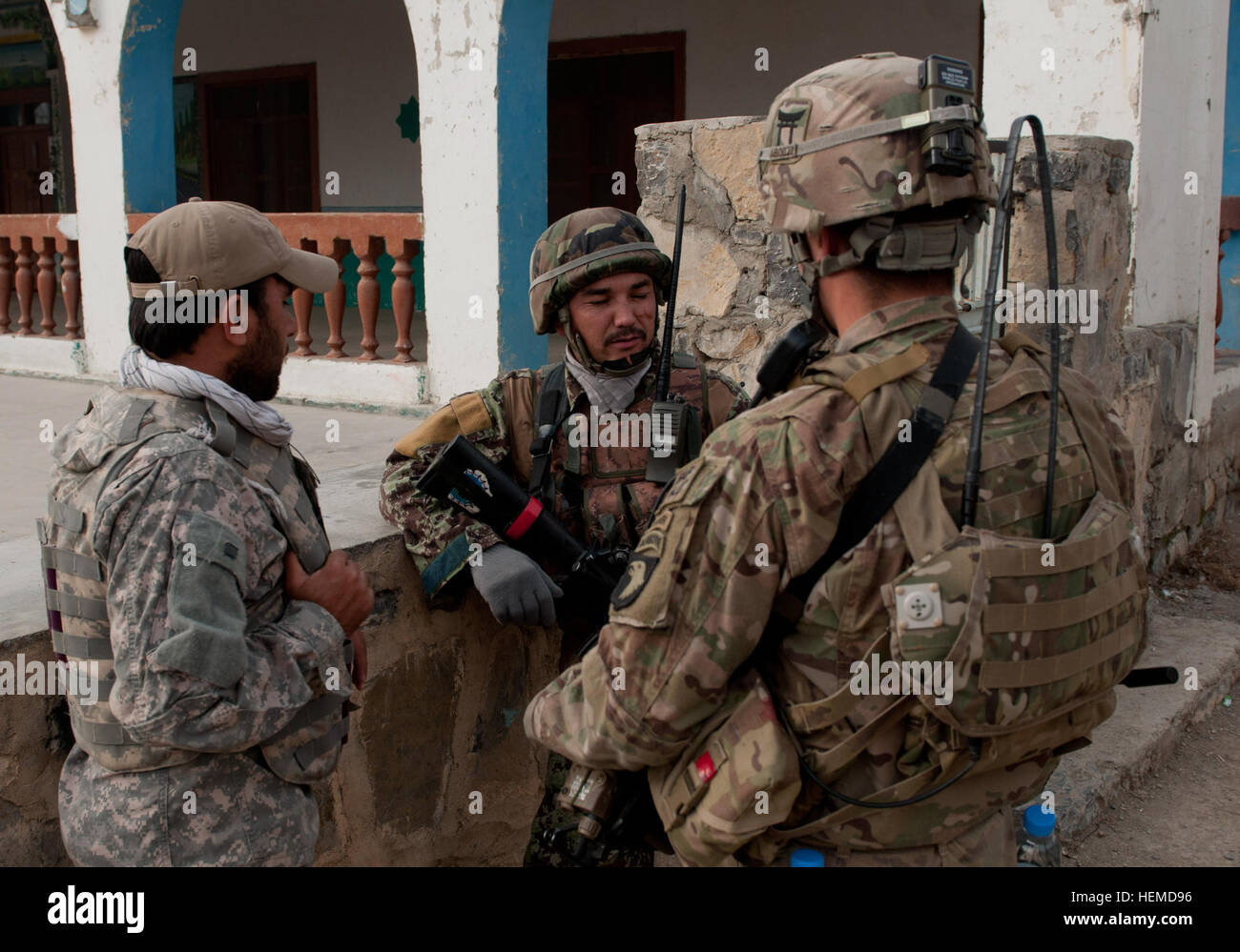 Afghan National Army Staff Sgt. Abdul Rahman an infantryman with 3rd ...
