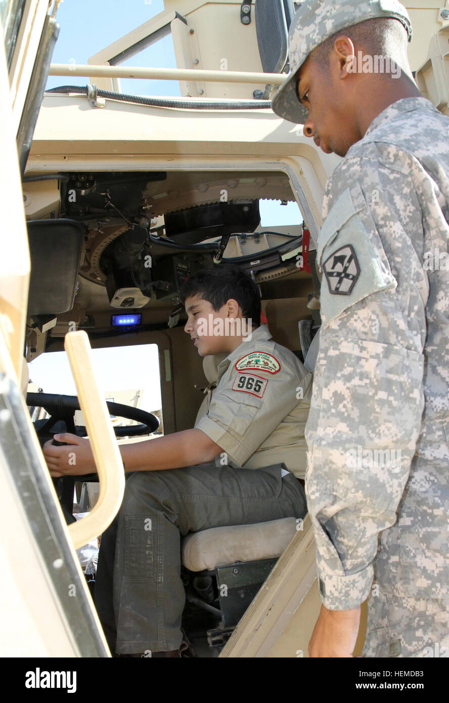 Army Pfc. De'Marcus Salter, a 47th Transportation Company motor ...