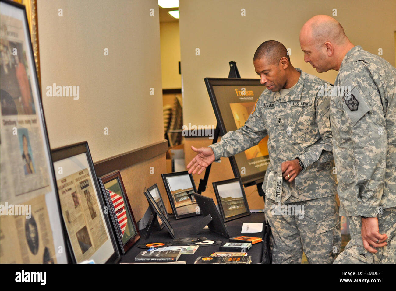 Maj. Gen. Dana J. H. Pittard, commanding general, 1st Armored Division ...