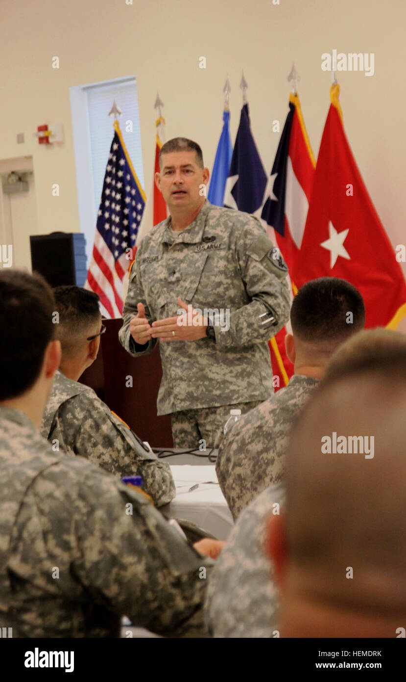 U.S. Army Brig. Gen. Mark McQueen, commanding general of the 350th ...