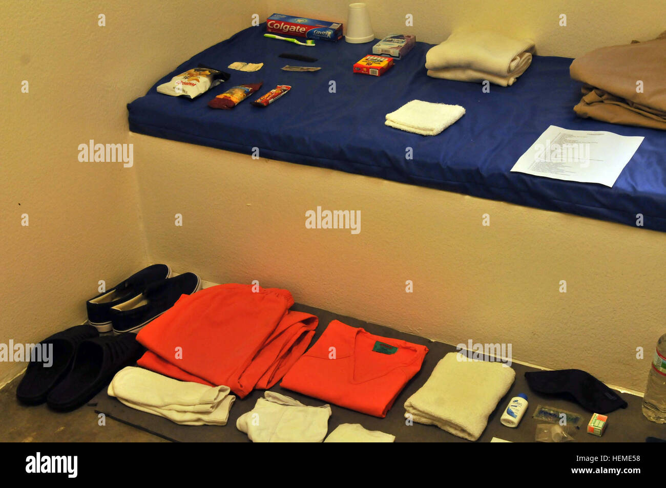 Detainee issued items hi-res stock photography and images - Alamy