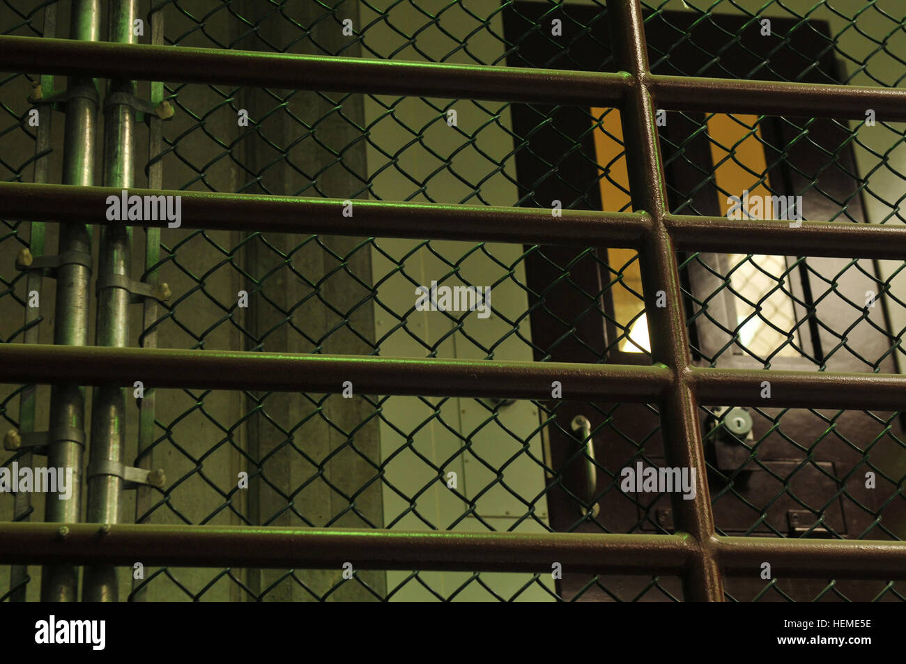 Communal living cell block inside Camp VI Detention Facility, Naval ...
