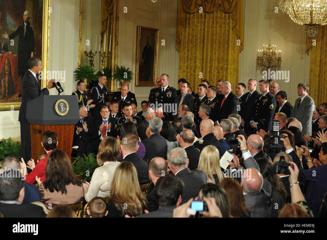 President Barack Obama praises United States Army veteran Staff ...