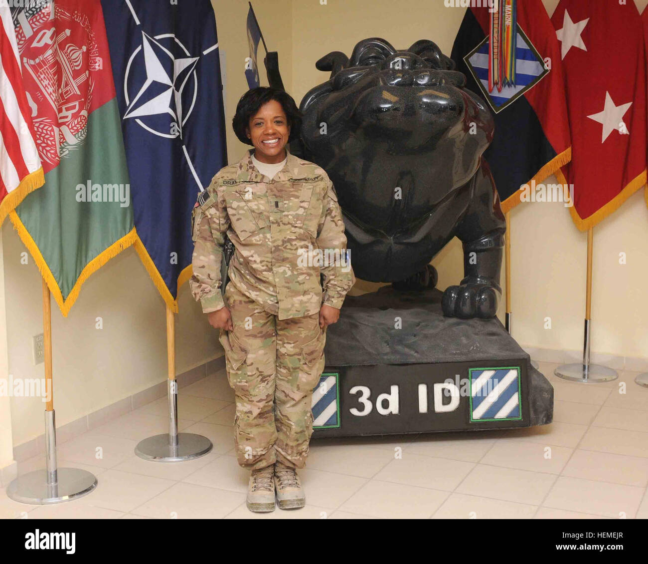 U.S. Army 1st Lt. Norma Drayton, a joint visitors bureau action officer ...