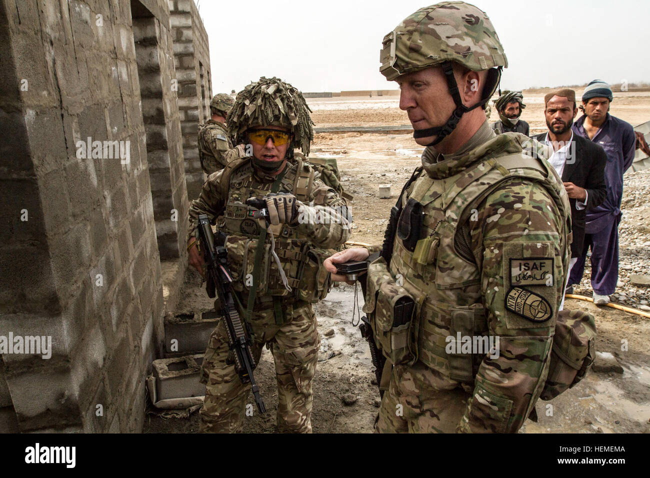 British Army Warrant Officer Ed Lawson, with Task Force Helmand, and U ...