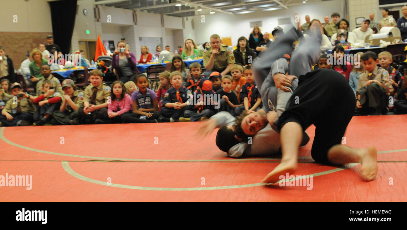 Ben Provisor, Greco-Roman wrestler, U.S. Olympic Team, demonstrates a ...