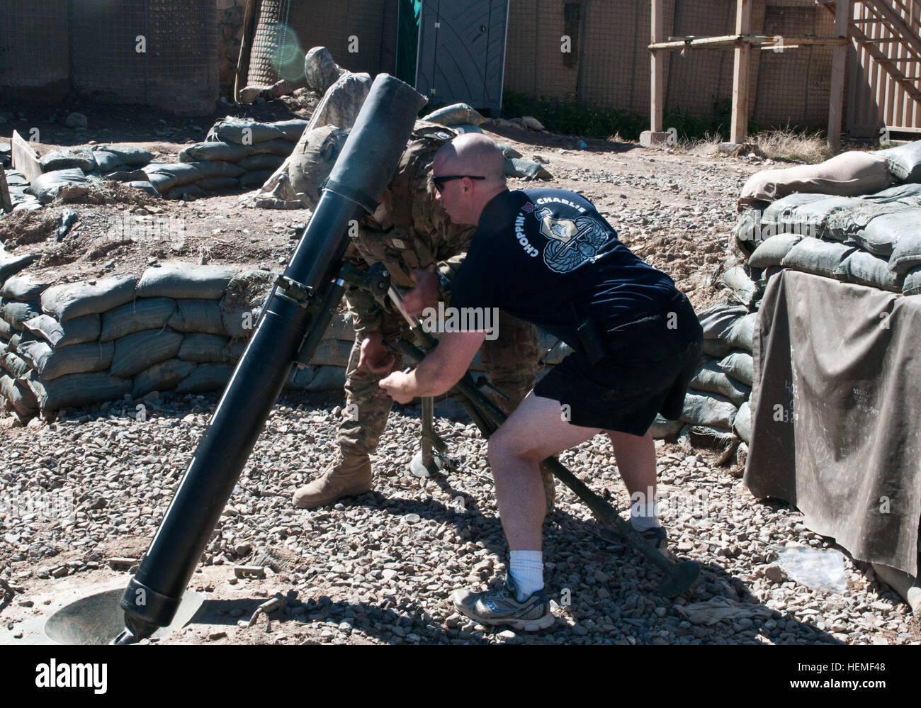 U.S. Army Spc. Donavan Dauzat and Staff Sgt. Tyler Bahnken (right ...