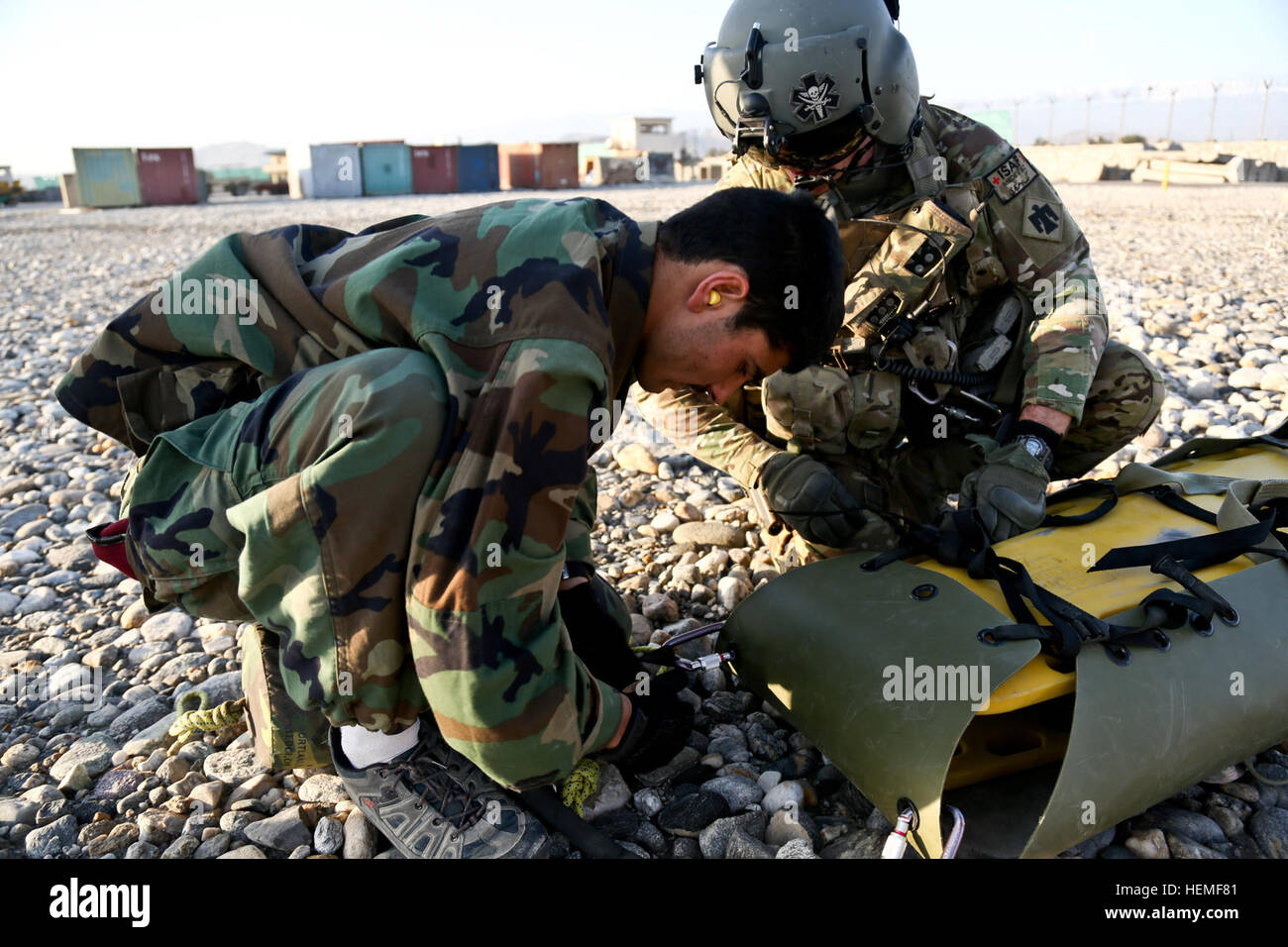 An Afghan National Army commando with 2nd Company, 1st Special ...