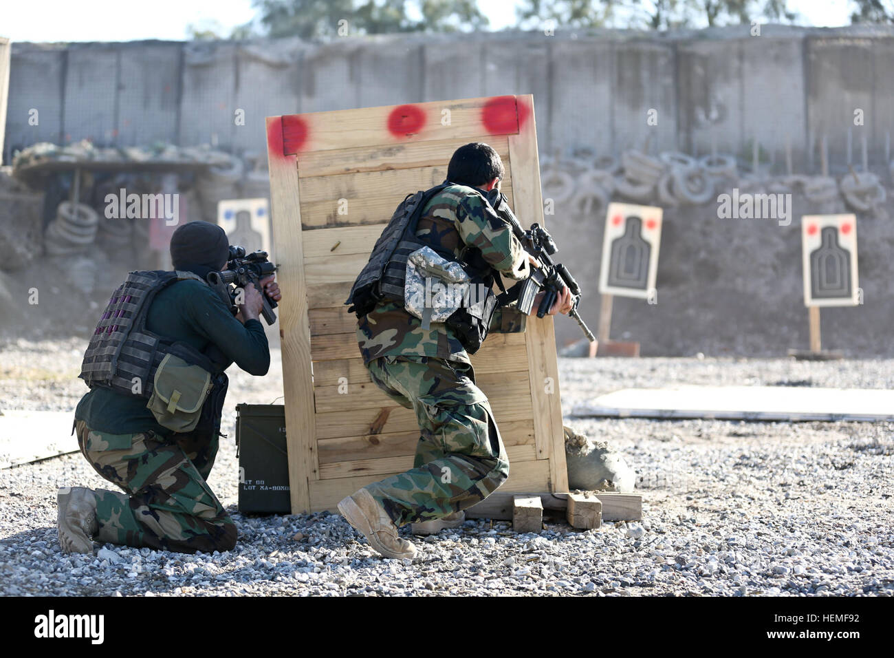 An Afghan National Army commando with 2nd Company, 1st Special ...