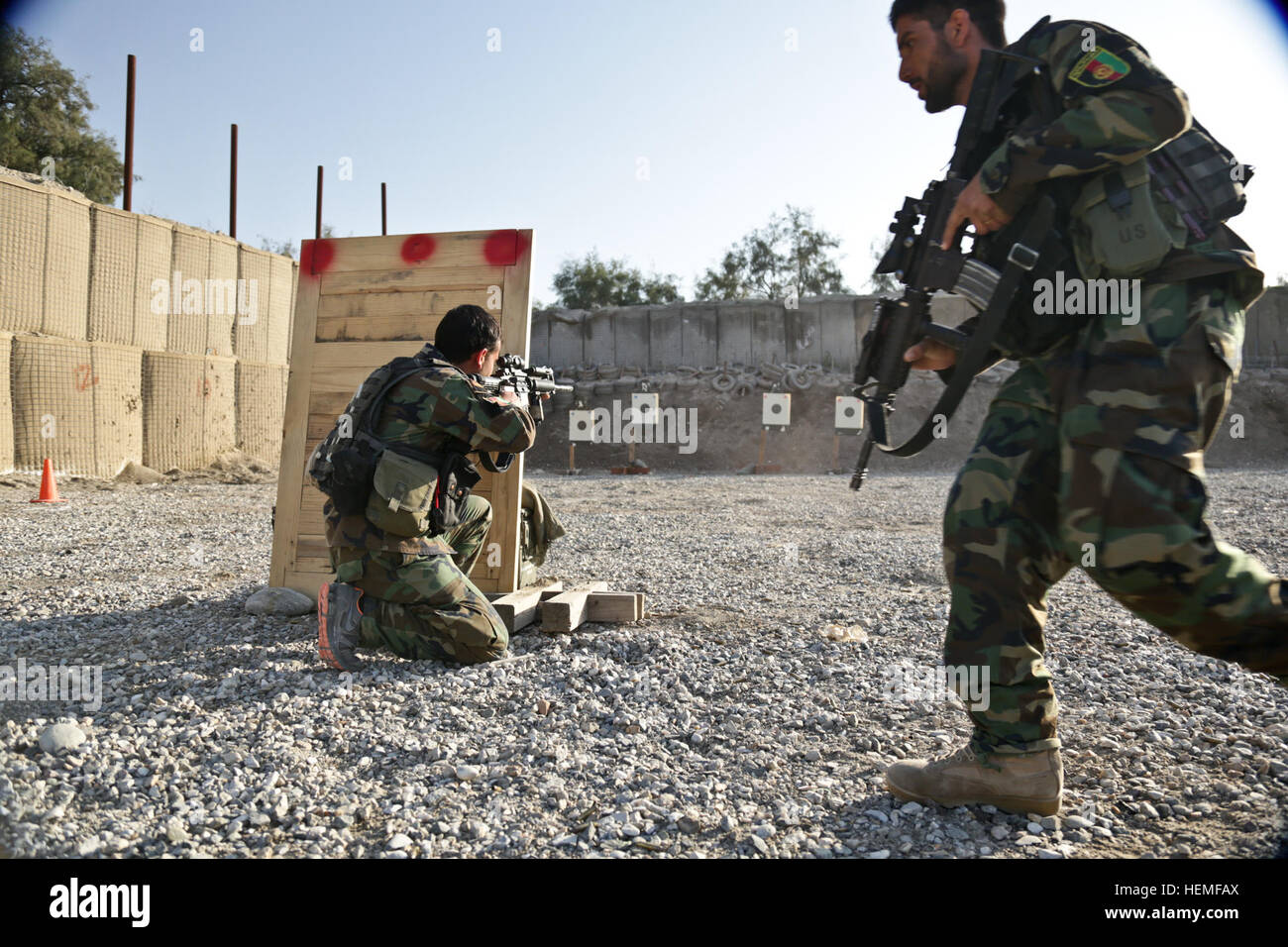 An Afghan National Army commando with 2nd Company, 1st Special ...