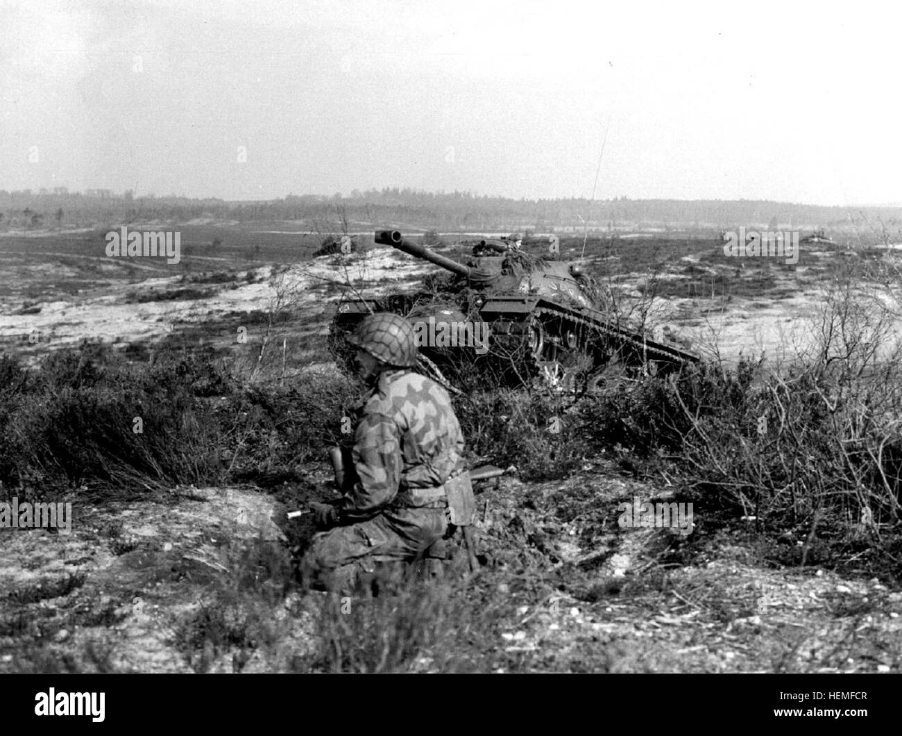 German M48 during maneouvers 1960 Stock Photo - Alamy