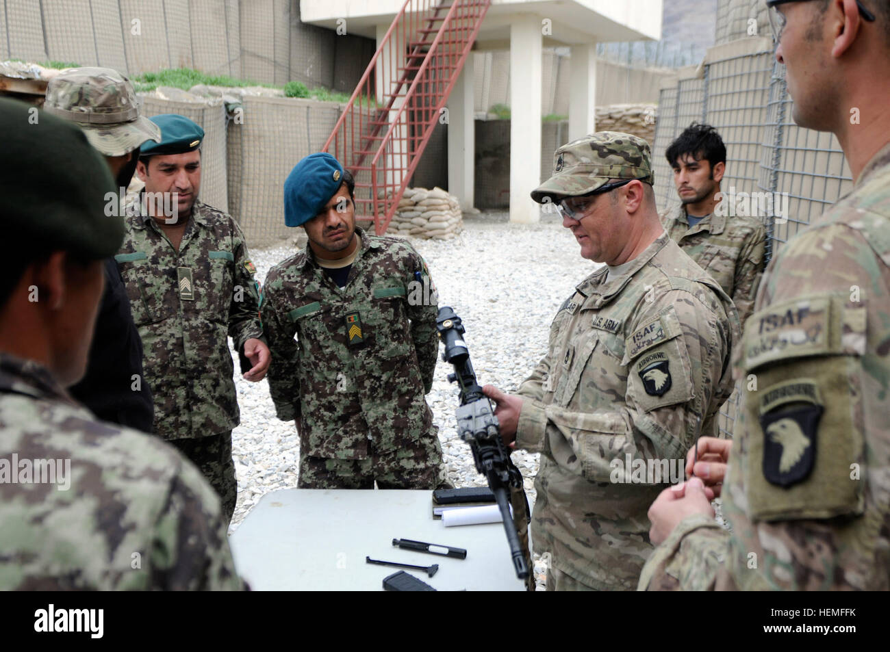 U.S. Army Security Forces Advisory and Assistance Team trains Afghan ...