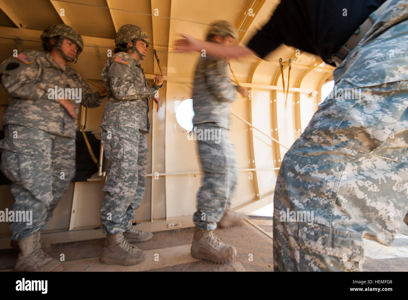 Jumpers conduct mock door training at Luzon Drop Zone, Camp Mackall, N ...