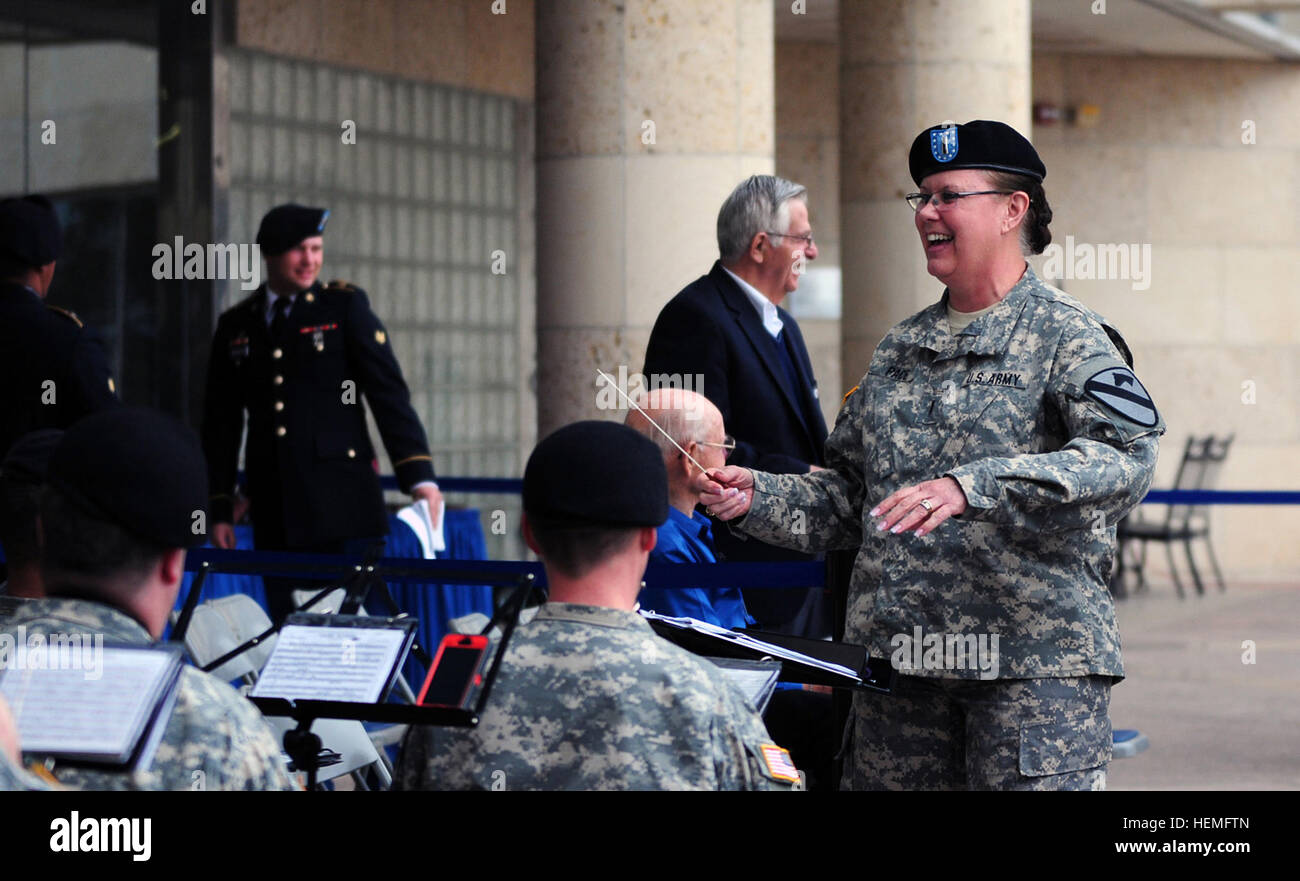 U.S. Army Chief Warrant Officer 5 Jeanne Y. Pace the commander and band ...