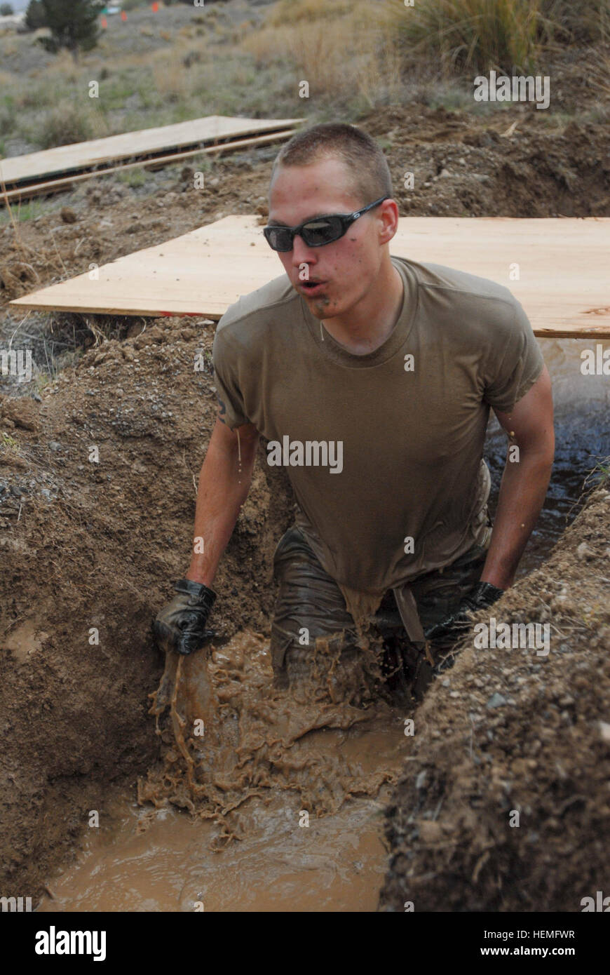 Flooded trench hi-res stock photography and images - Alamy