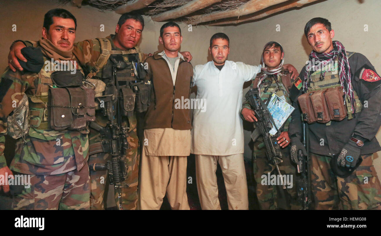 Afghan National Army (ANA) commandos with the 6th Special Operations ...