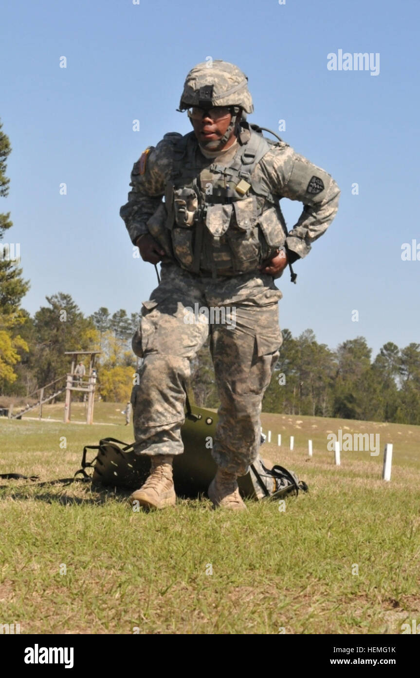 U.S. Army Sgt. Rynaldo McRae, a personnel administrator assigned to the ...