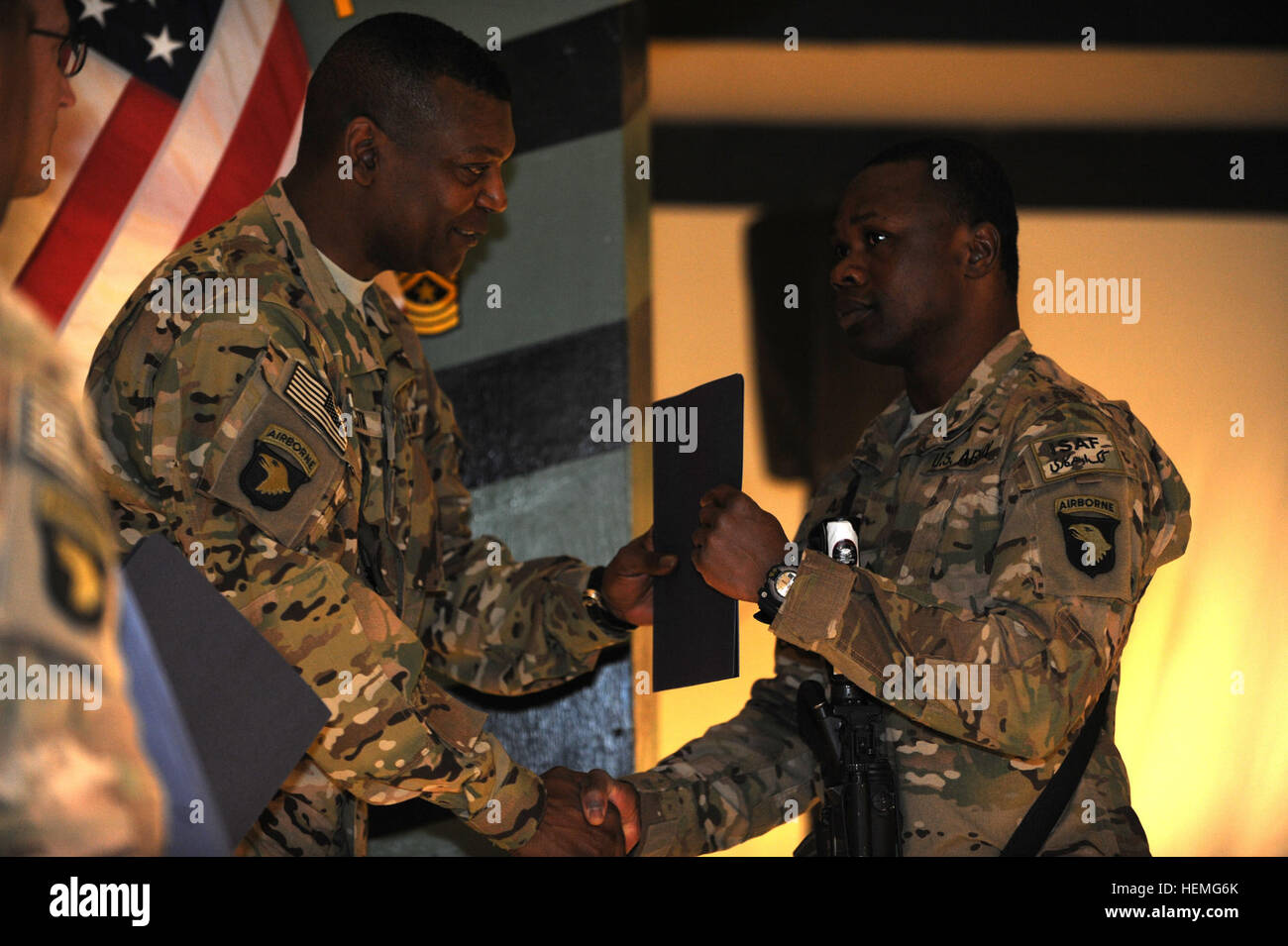 U.S. Army Sgt. Clement Adu, ALSE technician, D Company, 6th Battalion ...