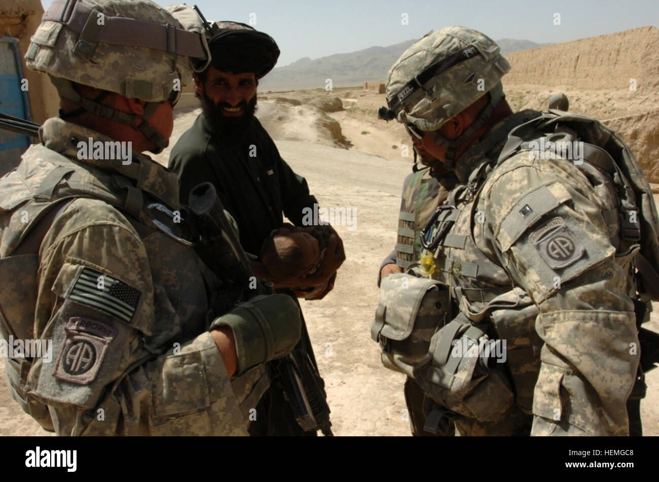Army Sgt. James C. Hurtado (left), a cavalry scout with Troop A, 4th ...