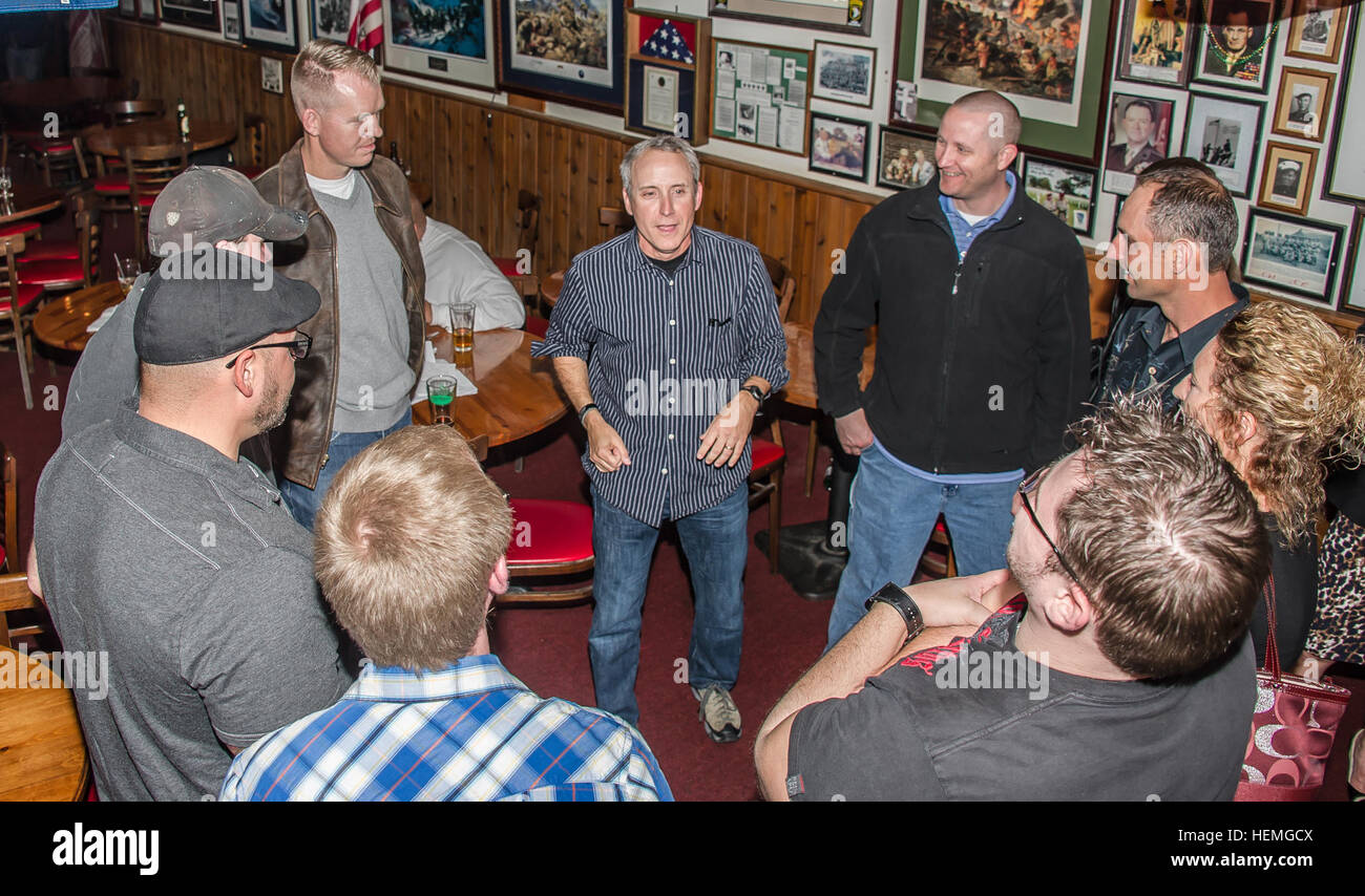 Retired Col. Eric Schwartz (center), a previous commander of the 1st ...