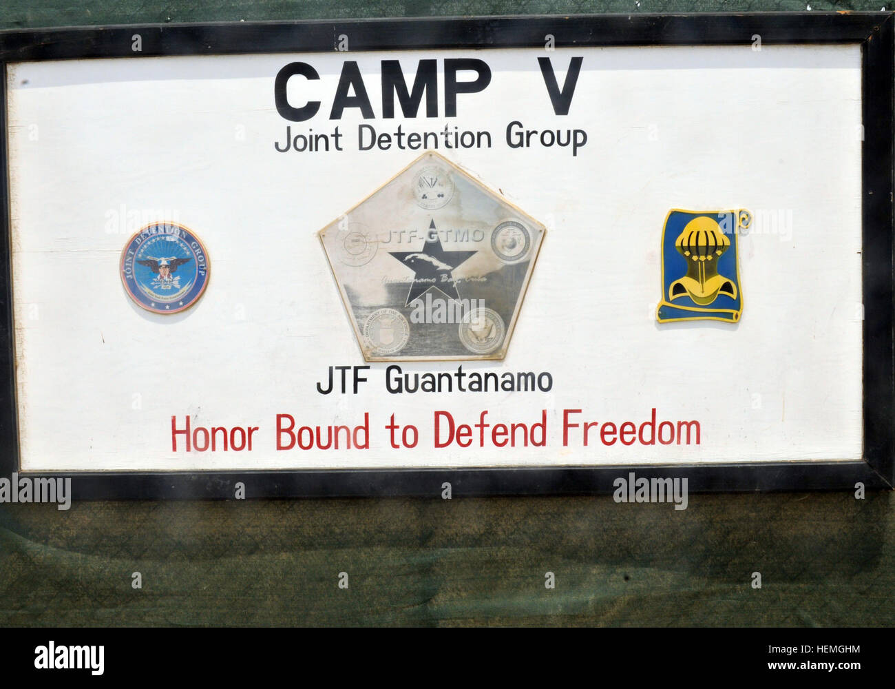 Entry point to Detention Camp V, Naval Station Guantanamo Bay Cuba ...
