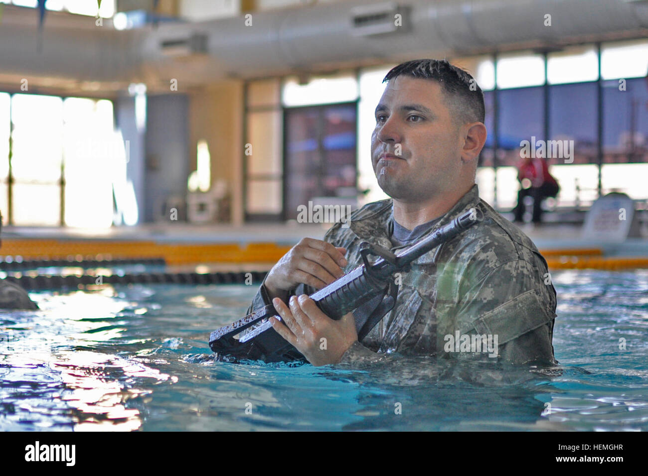 U.S. Army Sgt. 1st Class Eliodoro Molina, primary trainer for Water ...