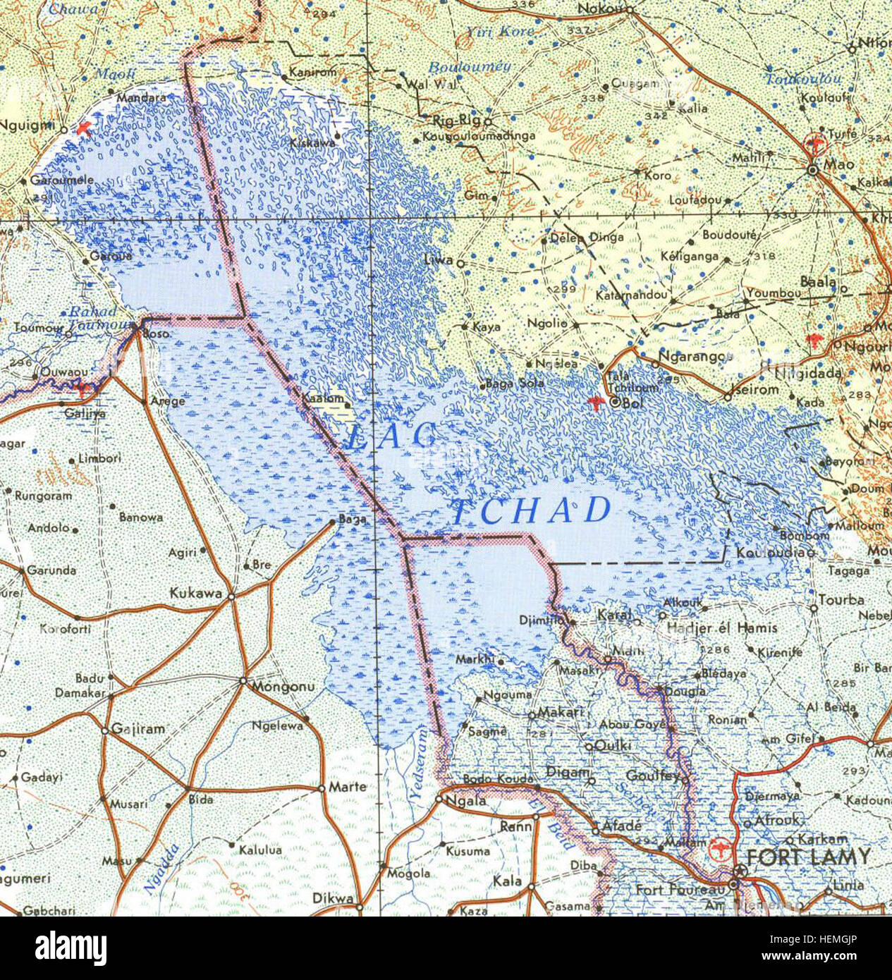 Lake Chad 1973 Stock Photo - Alamy