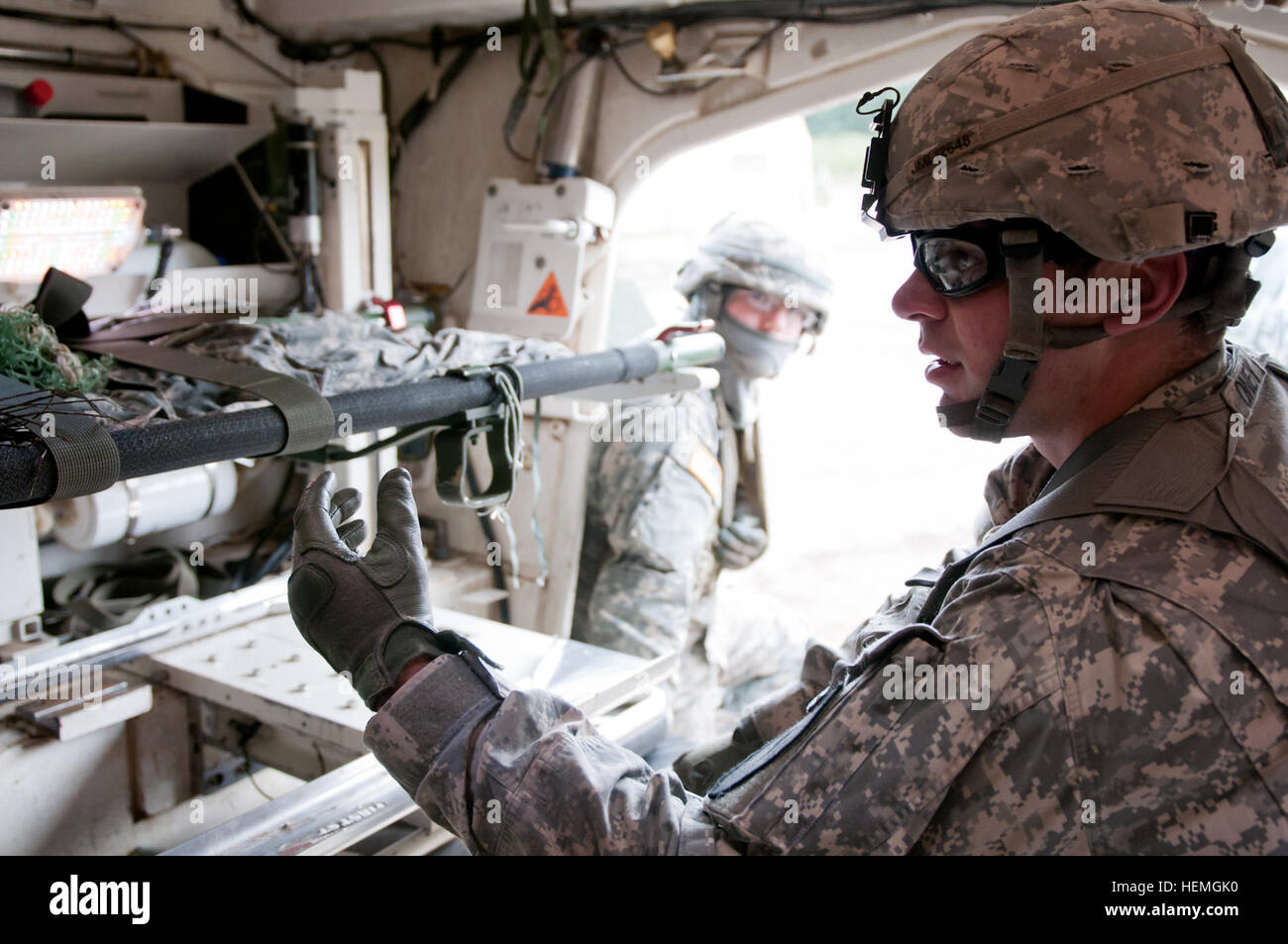 U.S. Army Spc. Miles Oney, a health care specialist with Headquarters ...