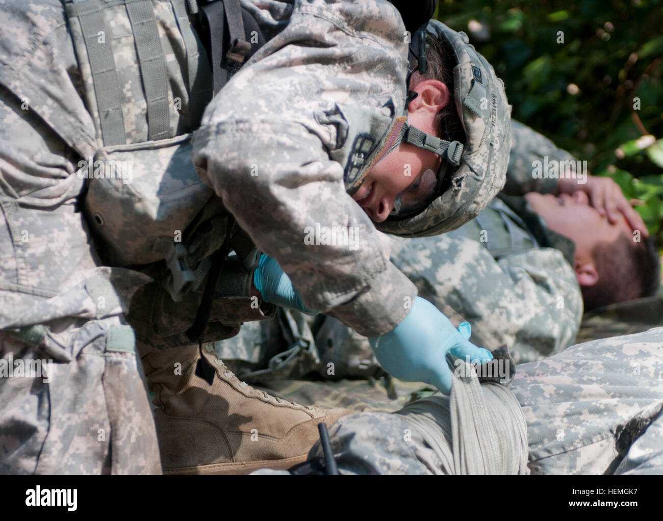 U.S. Army Capt. Megan Matters, a brigade nurse counselor with the ...