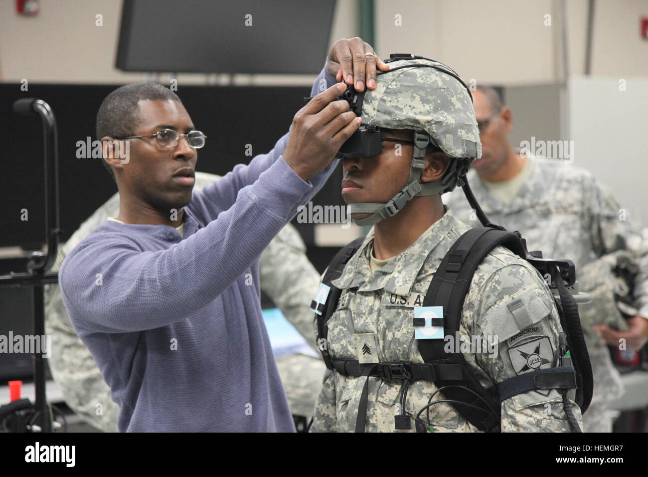 U.S. Army Sgt. Andrew Caulder-Lytle (Right), assigned to Mike Troop ...