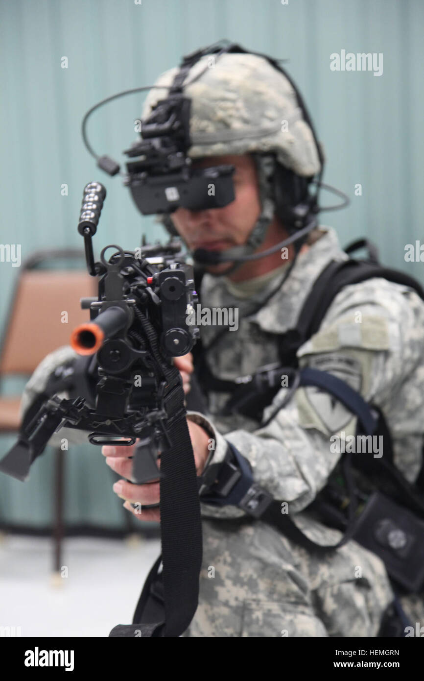 U.S. Army Spc. Rick Sarson assigned to Headquarters Troop, 4th Joint ...