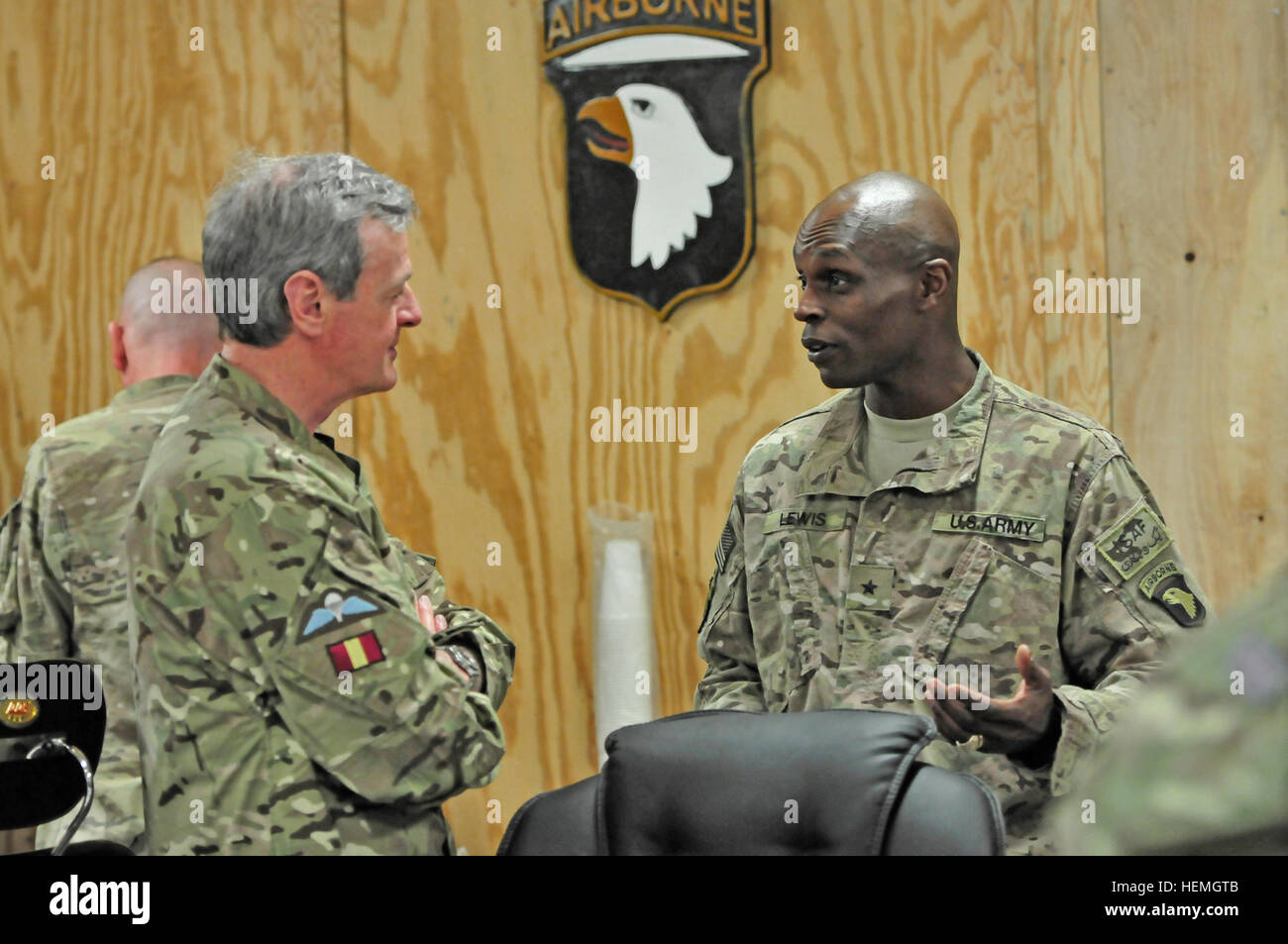 The commander of combined joint task force 101 hi-res stock photography ...