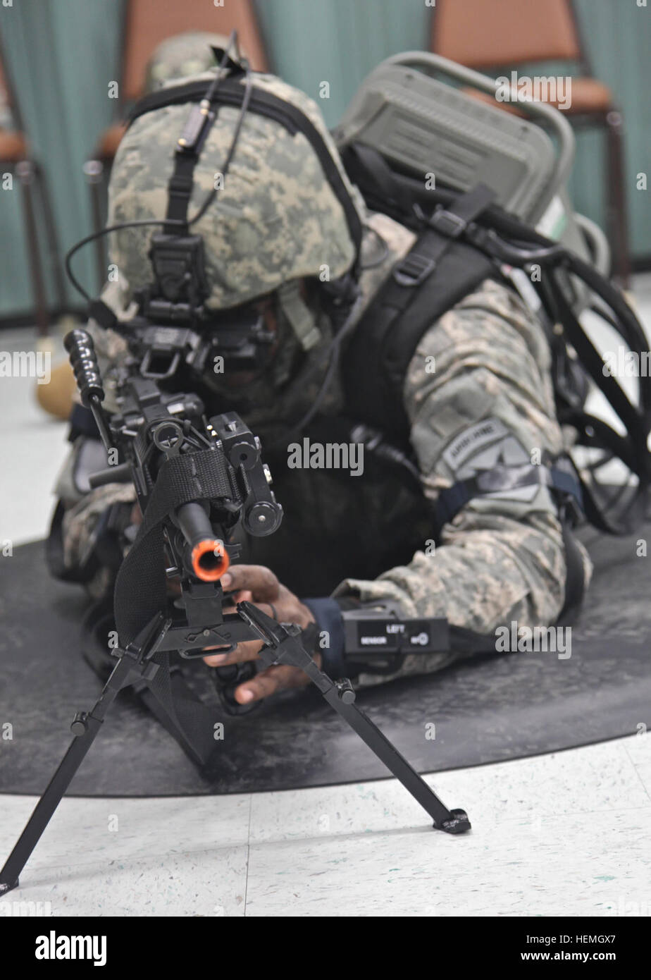 U.S. Army soldiers trained with the Dismounted Soldier Training System ...