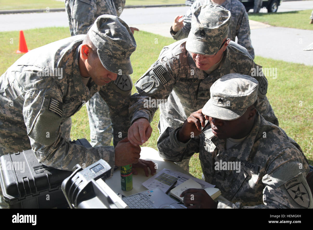 A group of U.S. Army Soldiers assigned to 4th Joint Communication ...