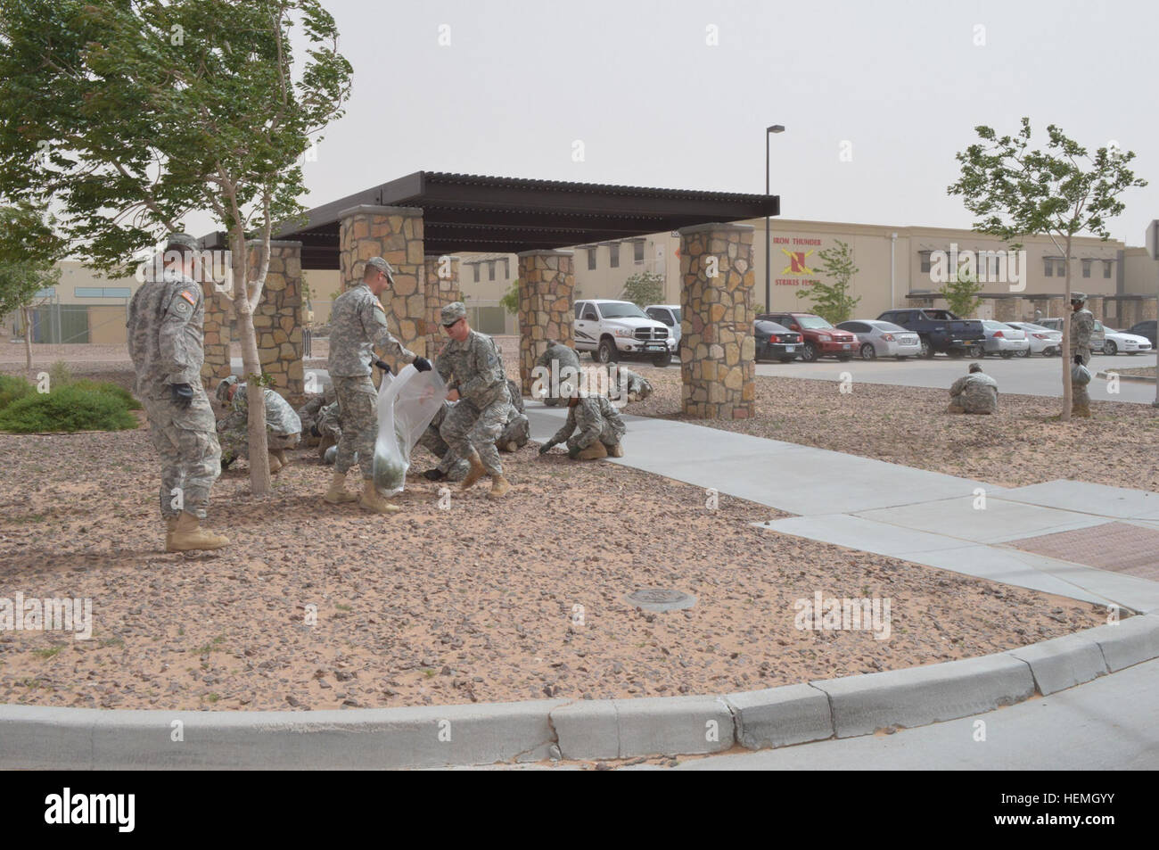 U s soldiers conduct area beautification hi-res stock photography and ...